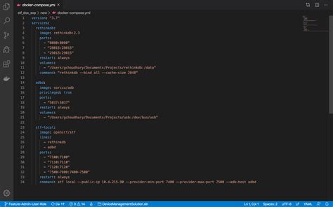 Docker Containers Are Up Rethinkdb Is Up Adbd Container Is Up But