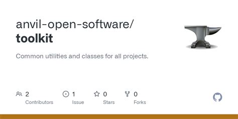 Github Anvil Open Softwaretoolkit Common Utilities And Classes For All Projects