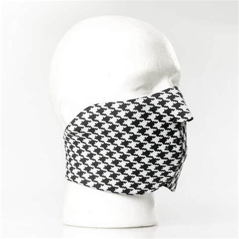 Find Houndstooth Black Neoprene Half Ski Mask Reversible Snowboard