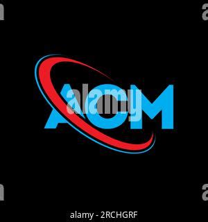 ACM Logo ACM Letter ACM Letter Logo Design Intitials ACM Logo Linked