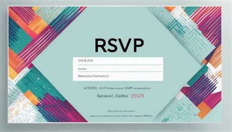 RSVP Confirmation Email Template Quick Easy