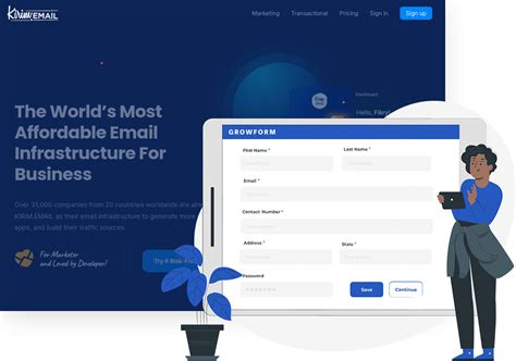 kirim email form builder by growform