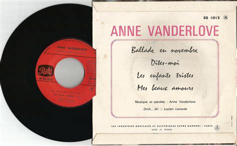 Juk Box Ep 45t Anne Vanderlove