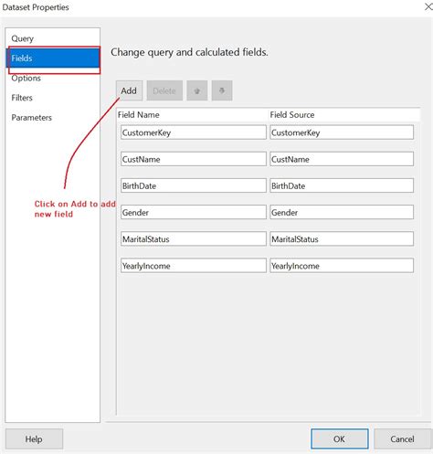 Create An Embedded Data Set In Ssrs Sql Bi Tutorials