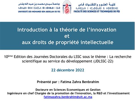 Pdf Introduction à La Théorie De Linnovation Et Aux Droits De