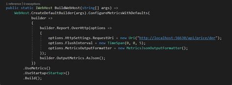 reporter not working core 2 0 web api · issue 40 · appmetrics reporting · github