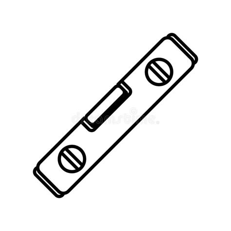 Level Tool Line Style Icon Stock Vector Illustration Of Measure