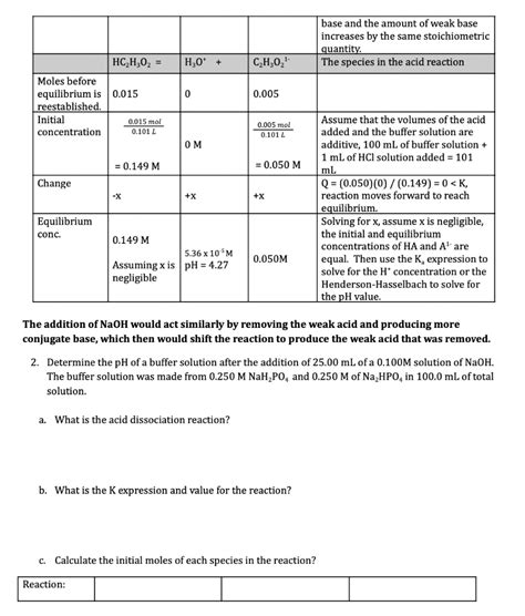 Solved Activity 13 Acid Base Equilibrium Buffers Show