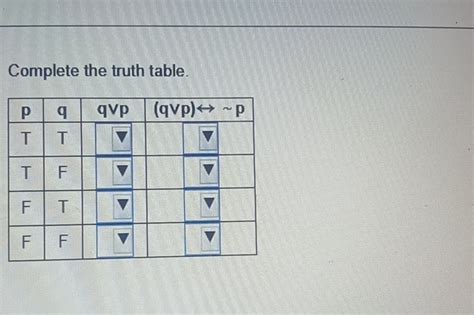 solved complete the truth