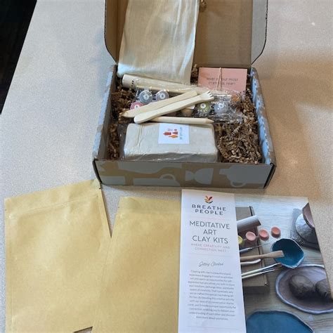 Deluxe Meditative Art Air Dry Clay Kit Meditations And Journaling