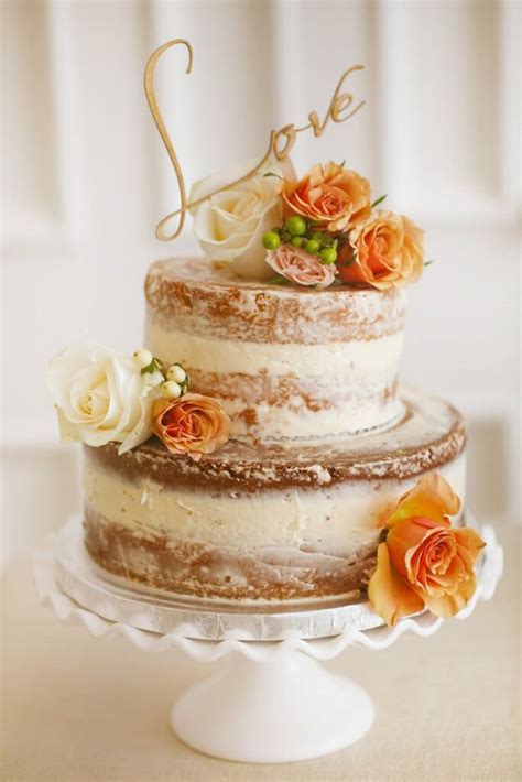 Naked Cake 21 Ideias De Bolos Pelados Para Decorar Sua Mesa De Doces Do Casamento ENoivado