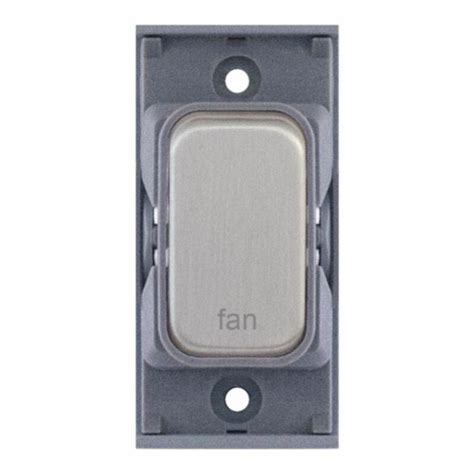 Selectric SGRID360 386 GRID360 Satin Chrome 20A 2 Pole FAN Switch