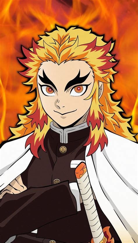 Rengoku Kyojuro Demon Slayer Kimetsu No Yaiba Hashira Anime HD
