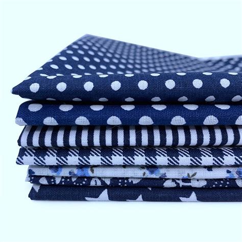 7pcs Cotton Fabric Squares Bundle Patchwork Pre Cu Vicedeal