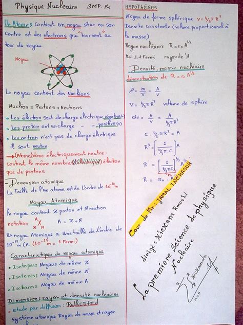 Cours de Physique Nucléaire SMP S5