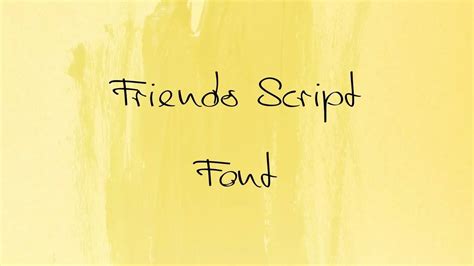 Friends Script Font Free Download