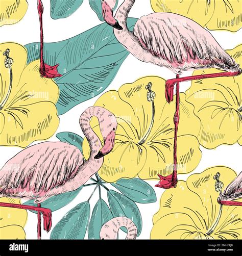 Tropical Seamless Pattern Stock Vector Image And Art Alamy