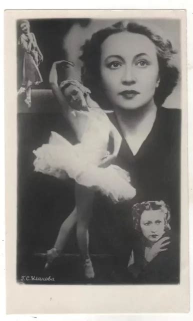1953 Galina Ulanova Russische Ballerina Ballett Tänzerin Sowjetisch
