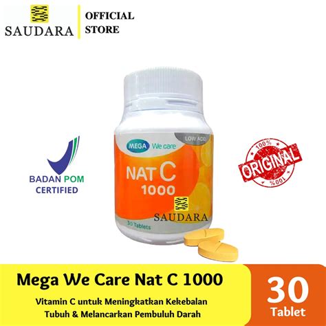Jual Mega Nat C 30 Kapsul Shopee Indonesia