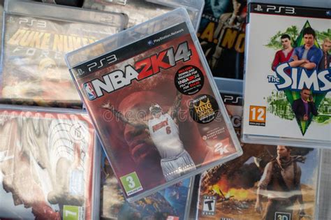 Nba K Playstation Game Cd At The Flea Market Editorial Photography