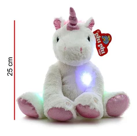 Pelúcia Unicórnio Luz e Som Unicornio con luz y sonido Phi Phi Toys Peluche MercadoLivre