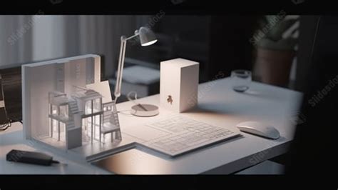 A House Blueprint On An Architect S Desk A Striking D Visualization