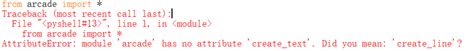 Module Arcade Has No Attribute Create Text Issue Pythonarcade Arcade GitHub