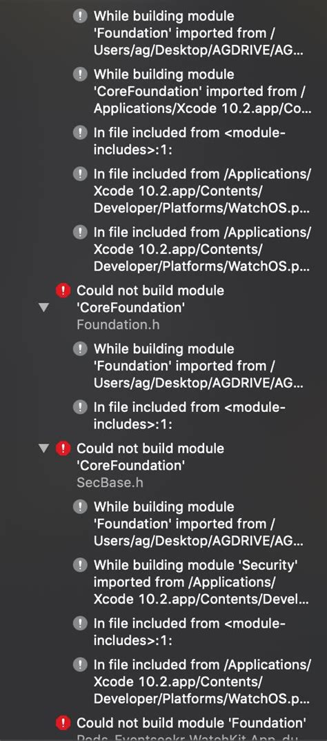 Iphone Suddenly Could Not Build Module Is Coming And It Happens Only For Ios Devices In