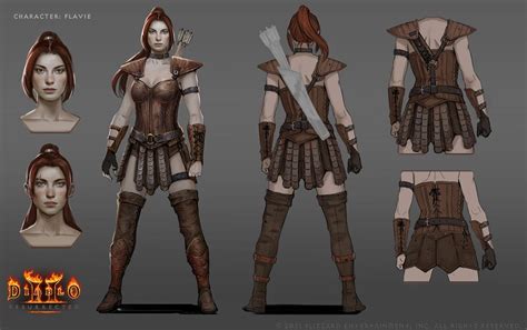 Flavie Concept Art From Diablo Ii Resurrected Diablo Ii Concept Art