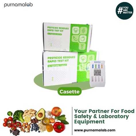 Pesticide Detection Kittest Kit Uji Cepat Pestisida Casette