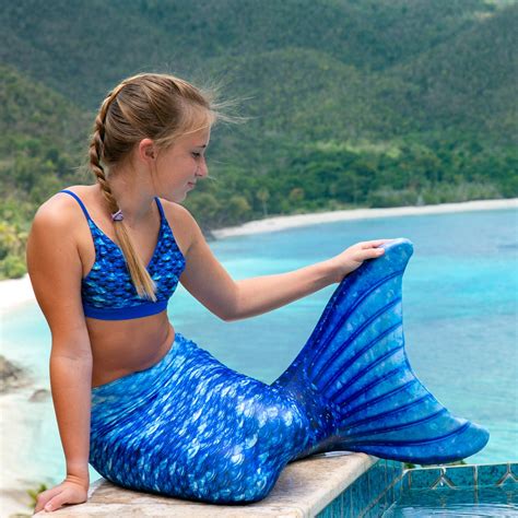 Arctic Blue Mermaid Tail Fin Fun Mermaid