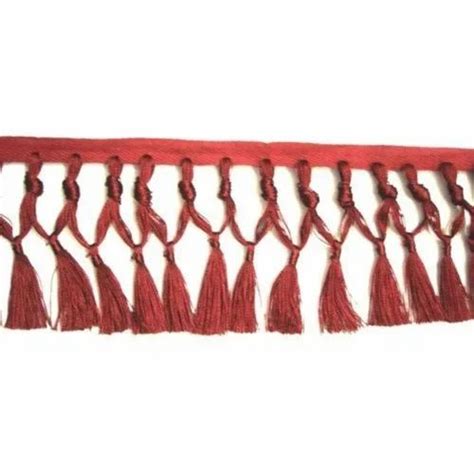 Cotton Red Garment Fringes At 720 Meter In Chennai ID 2854687335873