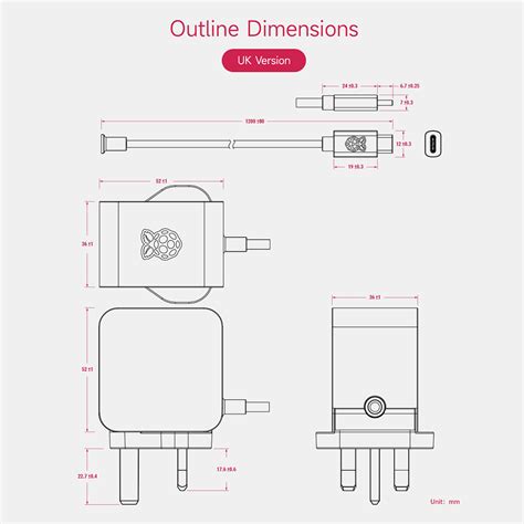 Official 27w Type C Power Supply For Raspberry Pi 5 Eu Plug