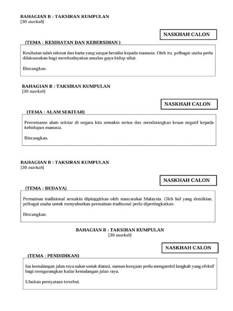 Koleksi Soalan Bertutur Kumpulan Pdf