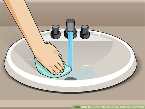 3 Ways To Clean A Ceramic Sink Without Chemicals Wikihow