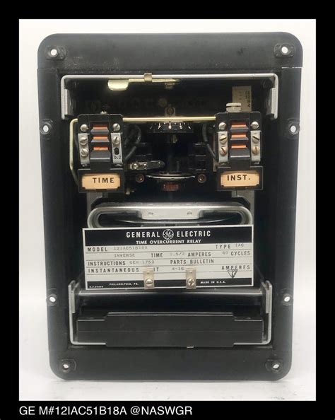 Ge 12iac51b18a Overcurrent Relay 0 5 2 Amp — North American