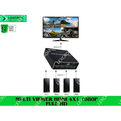 Jual Hdmi 4x1 Multi Viewer Hdmi Quad Screen Real Time 1080p Lexcron Shopee Indonesia