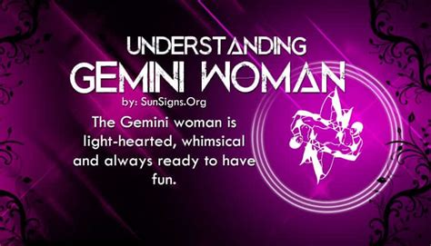 Understanding The Gemini Woman Sun Signs