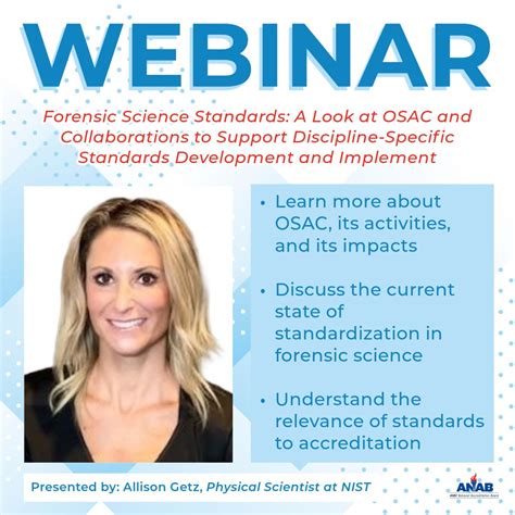 Osac Forensic Science Nist Standards Webinar Anab Anab Ansi