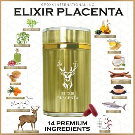 Original Gfoxx Elixir Placenta Stem Cell Therapy Premium 1000mg Softgel