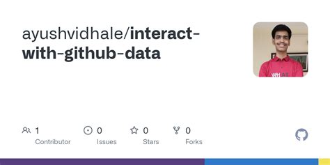 GitHub Ayushvidhale Interact With Github Data