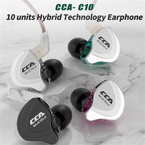 Bone Conduction Headphones Cca C10 Iem Earphones 10 Driver Hybrid In