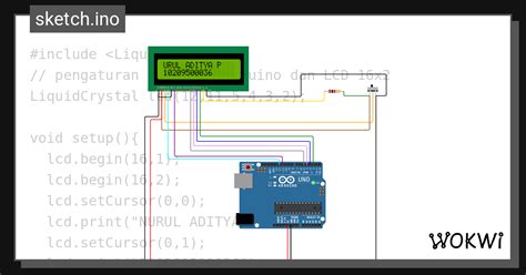 Display Lcd 16x2 Wokwi Esp32 Stm32 Arduino Simulator