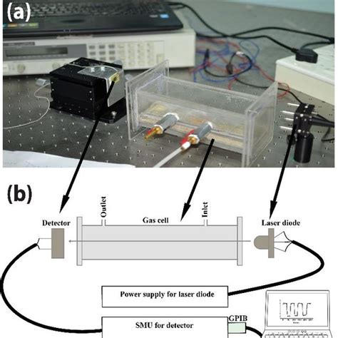 Experimental Setup For Gas Detection A Image Of Experimental Setup Download Scientific