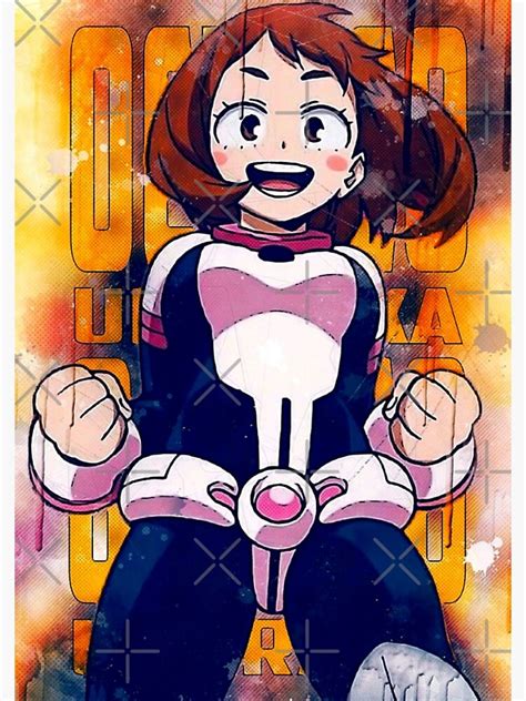 Uraraka Ochako Sticker For Sale By Anime44k Redbubble