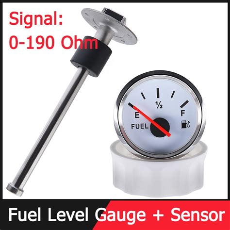 52mm Fuel Level Gauge With Fuel Level Sensor 100mm Grandado