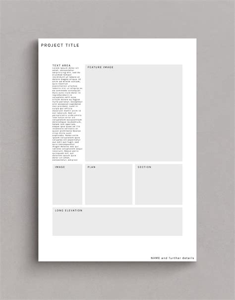 Architectural Design Sheet Composition
