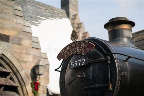 Hogwarts Expresso Mundo De Wizarding De Harry Potter Foto Editorial