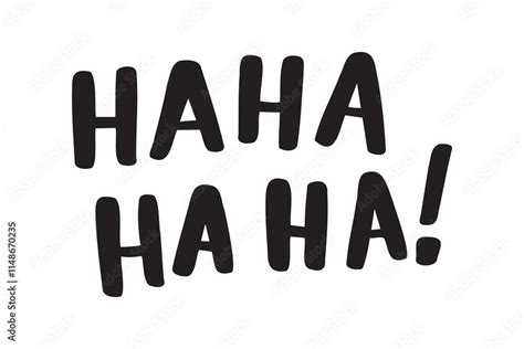 Ha Ha Ha Ha Doodle Hand Drawn Text Sticker For Social Media Content