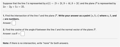 Solved Suppose that the line ℓ is represented by Chegg com